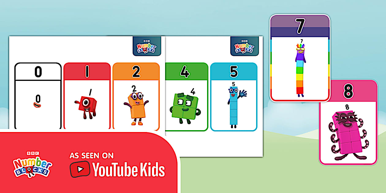 Numberblocks: 0-10 Number Flash Cards - Twinkl