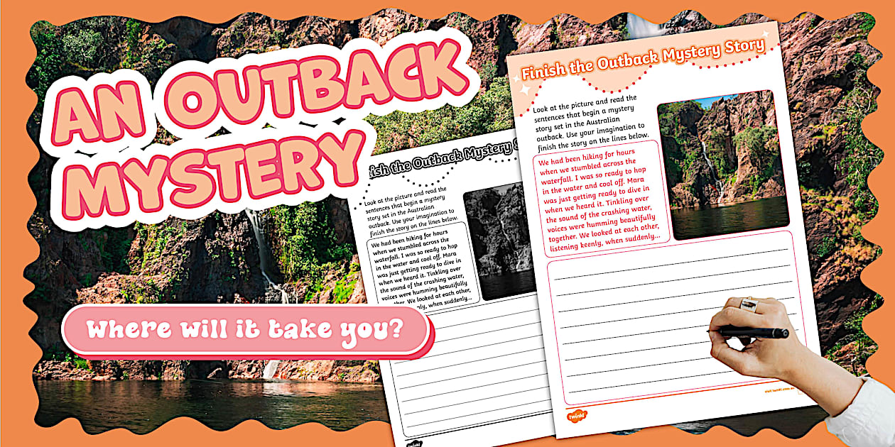 * NEW * Finish the Outback Mystery Story Worksheet