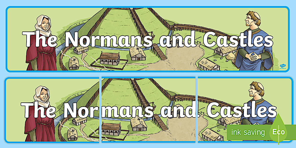 The Normans and Castles Display Banner-Irish (teacher made)