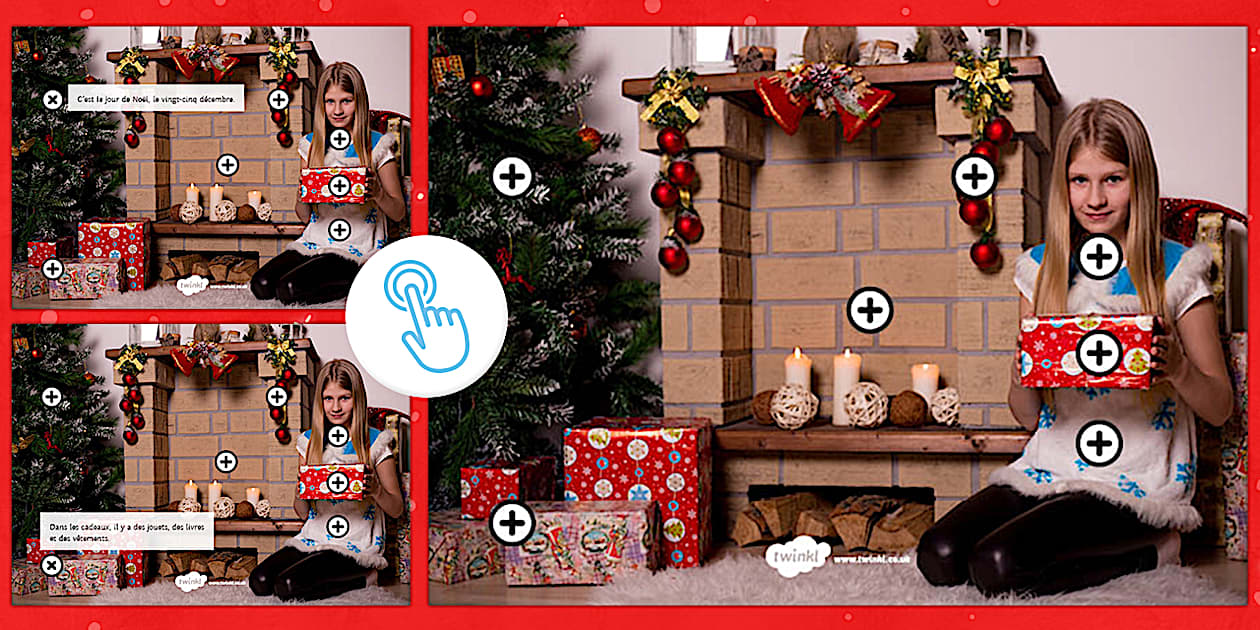 French Christmas Picture Activity (teacher made) - Twinkl