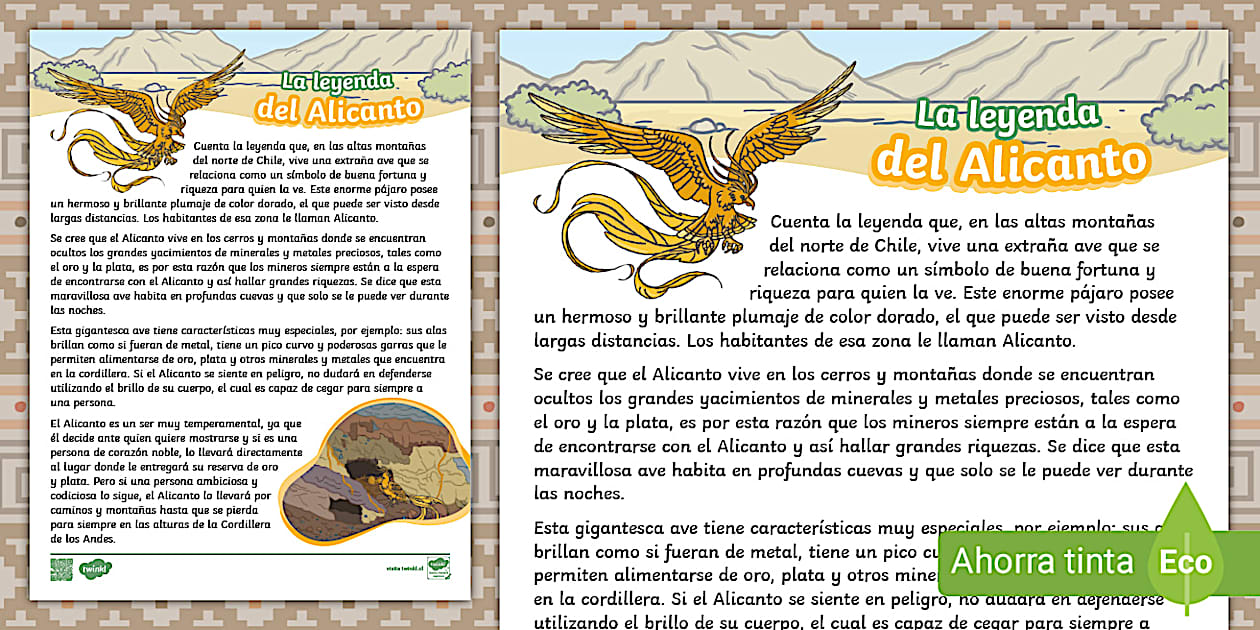 Lectura: La leyenda del Alicanto (öğretmen yaptı)