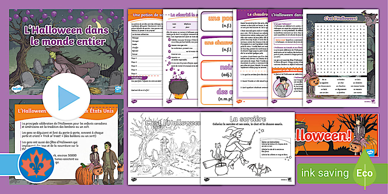Activités Halloween en français | Ressource Twinkl