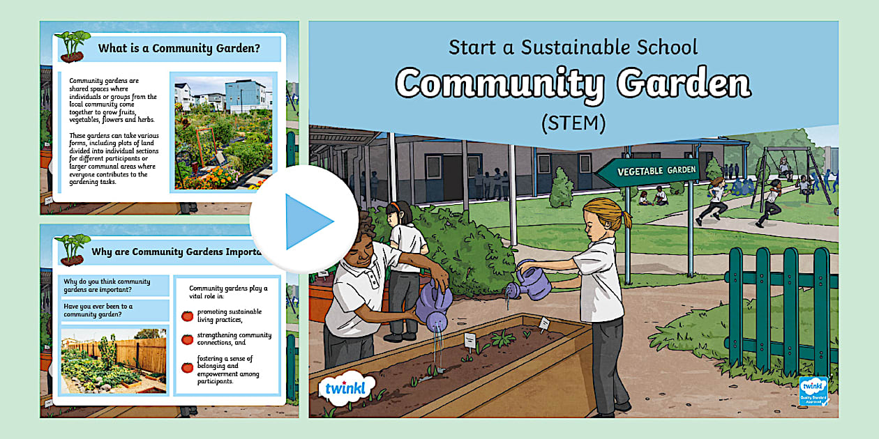 Start a Sustainable School Community Garden (STEM) - Twinkl