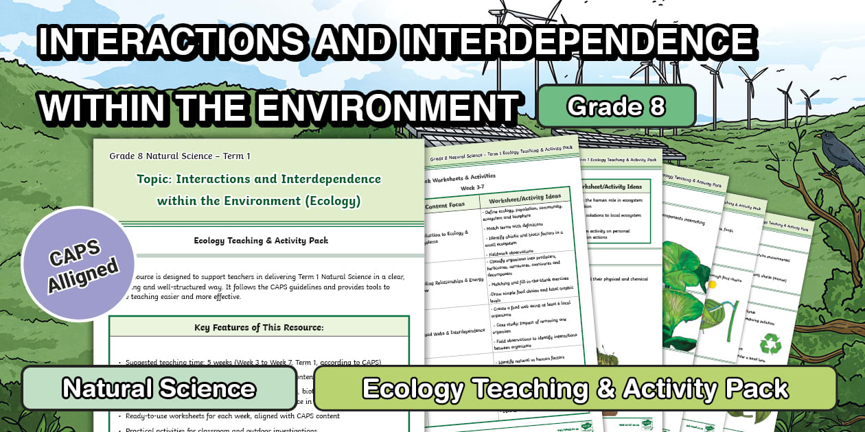 Grade 8 Natural Sciences – Interactions and Interdependence within the