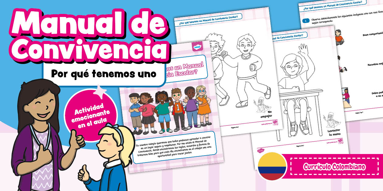 Hoja De Actividades E Infografía Convivencia Escolar