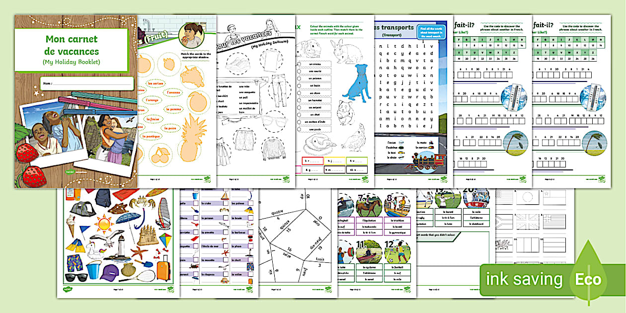 👉 Summer Fun in the Holidays: KS2 French Activity Booklet