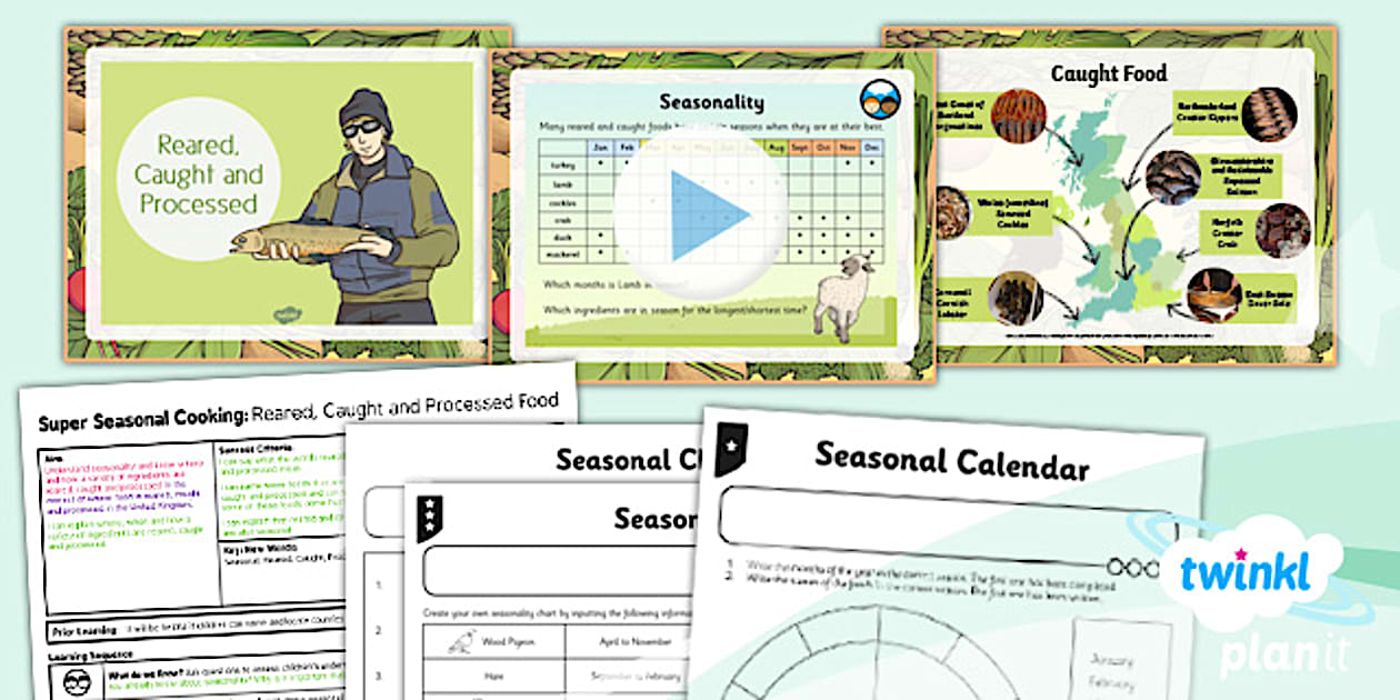 Super Seasonal Cooking Reared Caught and Processed Food UKS2