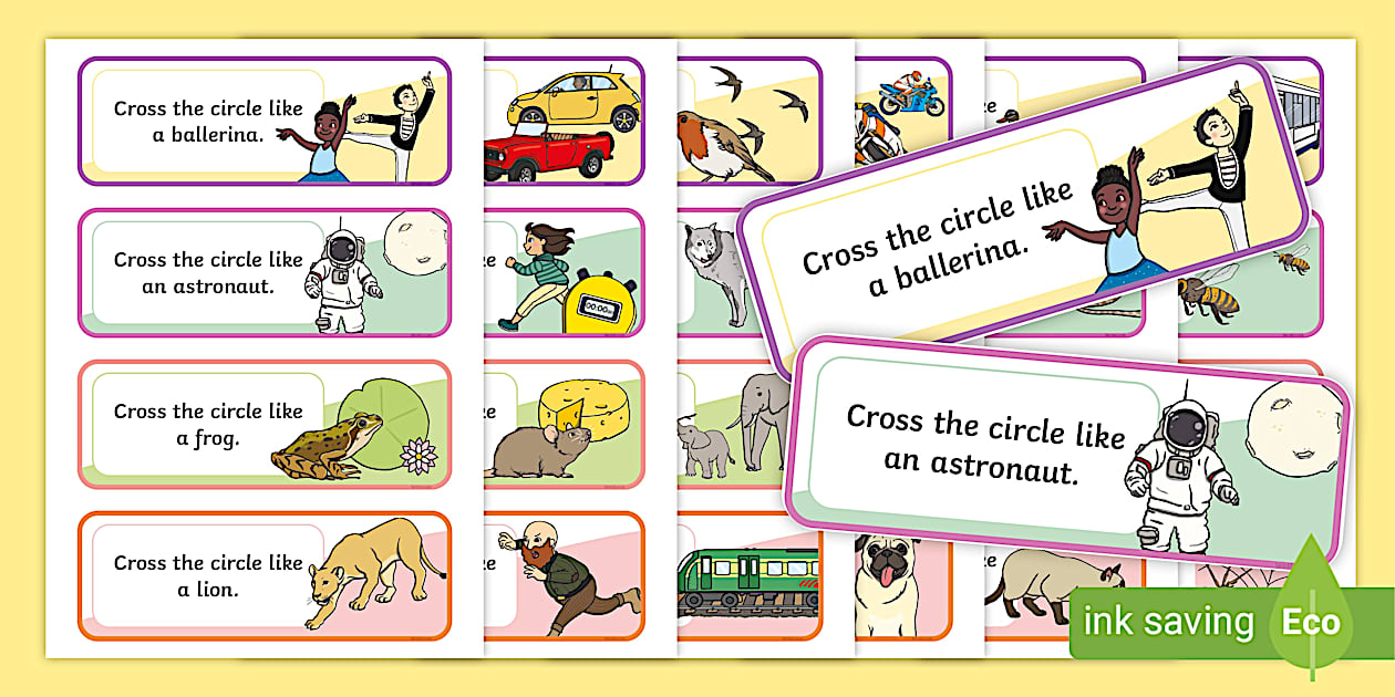 Cross the Circle Activity Cards (teacher made) - Twinkl