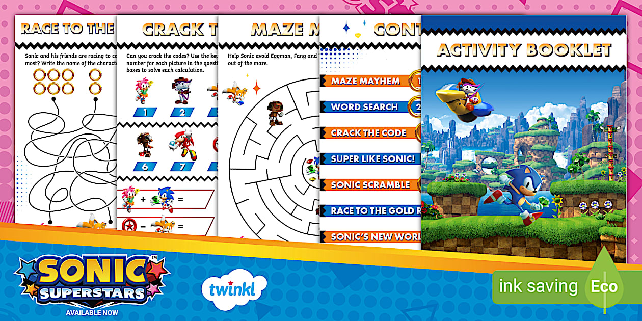 FREE! - Sonic: Activity Booklet [Ages 5-7] (Teacher-Made)