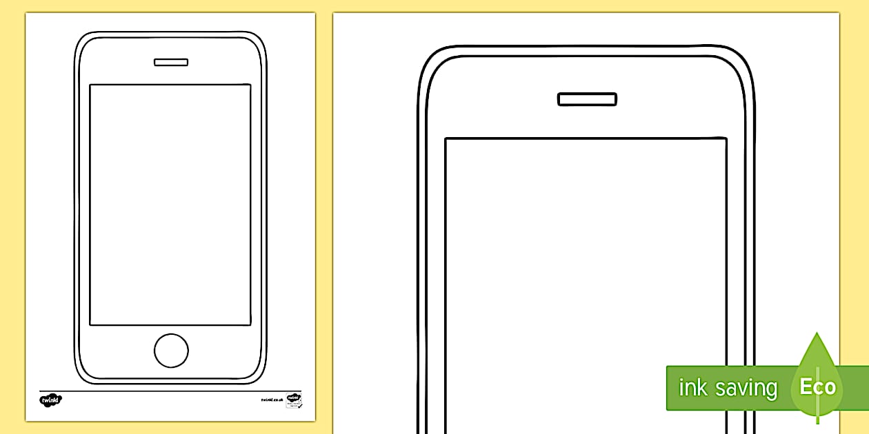 Doodle Draft Smartphone Worksheet / Worksheet - Twinkl