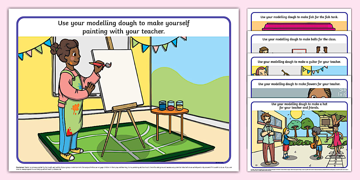 World Teachers' Day Modelling Dough Mats - Twinkl