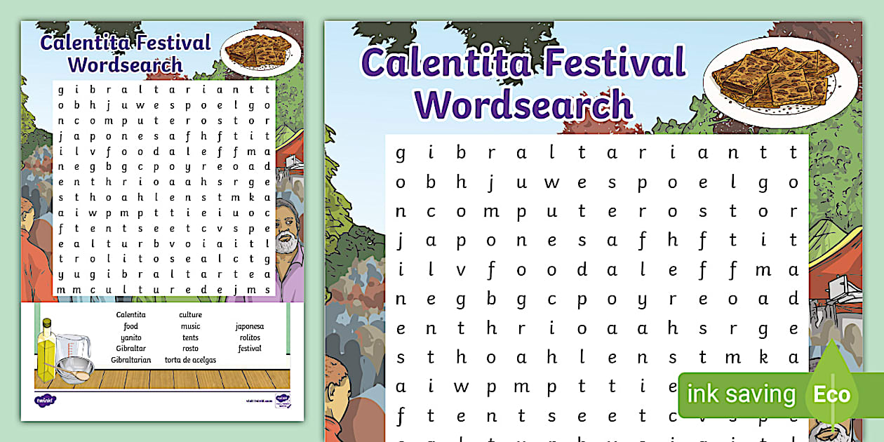 KS2 Calentita Festival Word Search (teacher made) - Twinkl