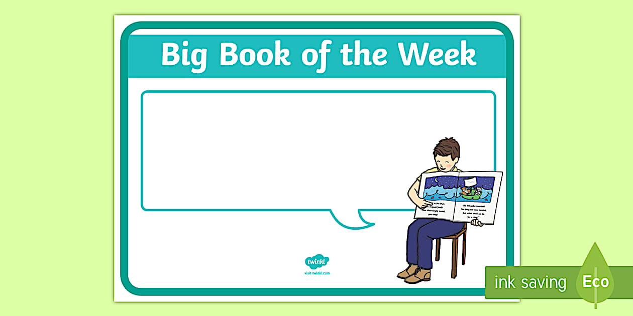 Big Book of the Week Display Poster