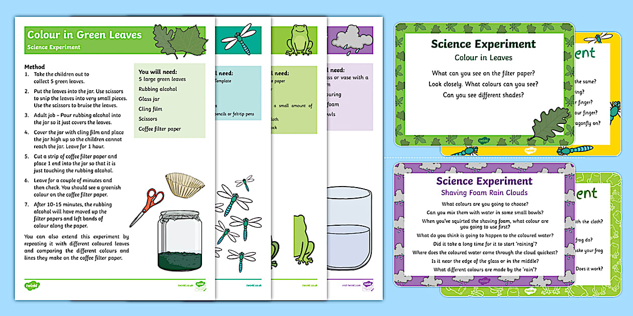 EYFS Jungle and Rainforest Science Experiments Resource Pack
