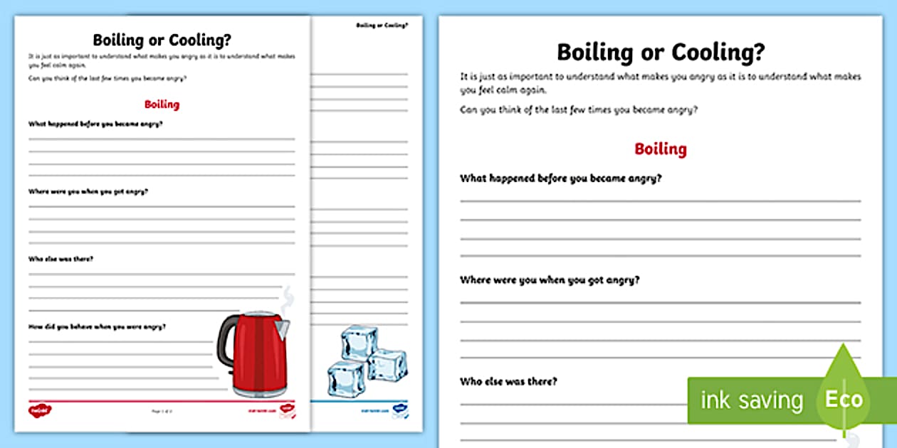 Boiling or Cooling Worksheet (teacher made) - Twinkl