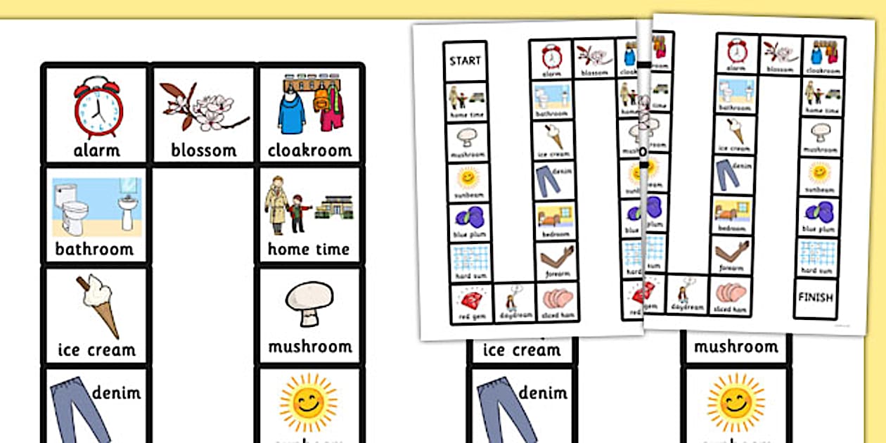 Two Syllable Final 'M' Board Game (teacher made) - Twinkl
