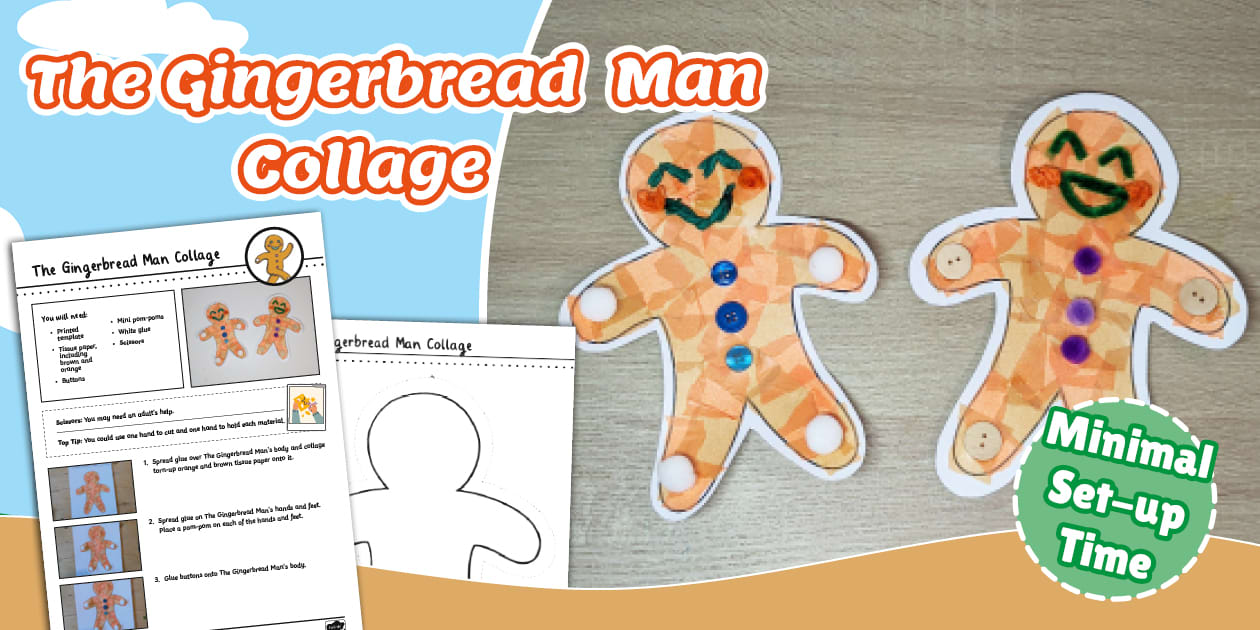 The Gingerbread Man Collage