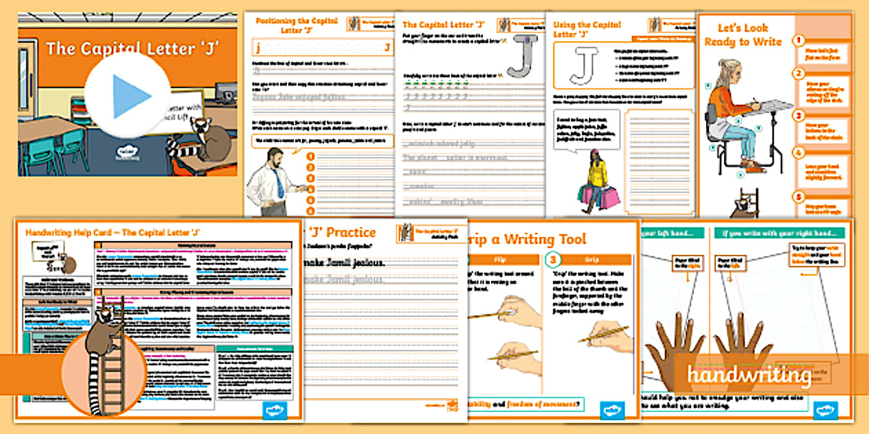 Twinkl Handwriting: The Capital Letter 'J' KS2 Activity Pack