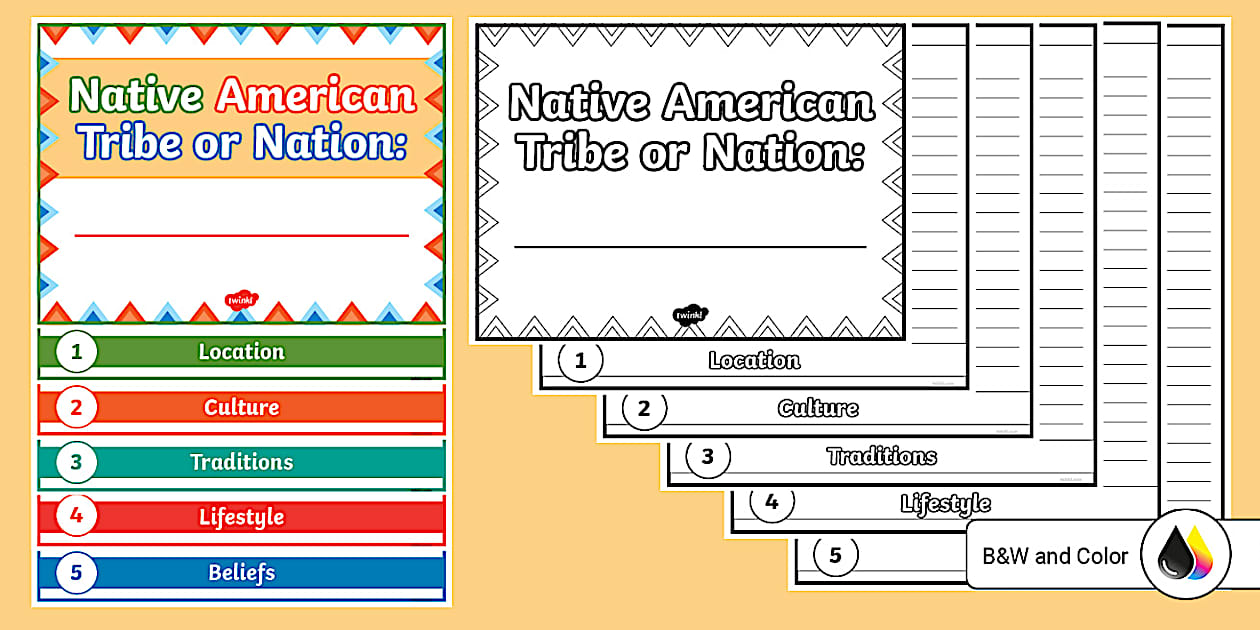 Native American Research Project for Grades 3-5 | Twinkl USA