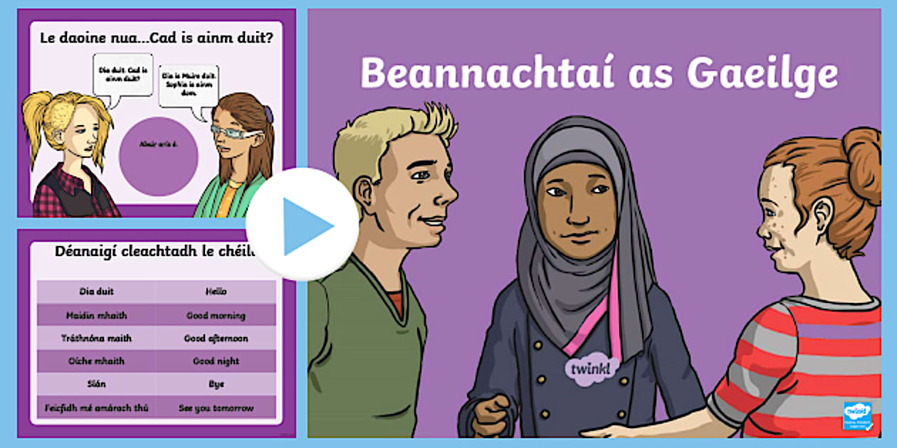 Greetings PowerPoint Gaeilge (teacher made) - Twinkl