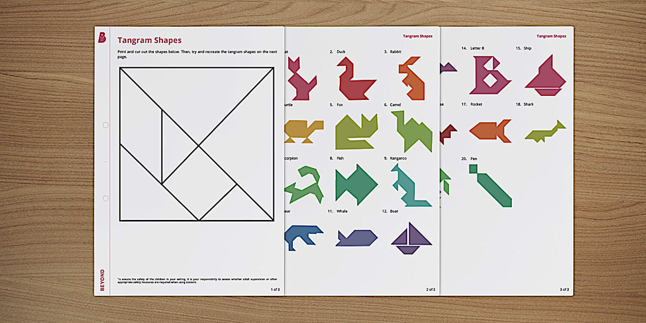 Tangram Brain Break (teacher made) - Twinkl