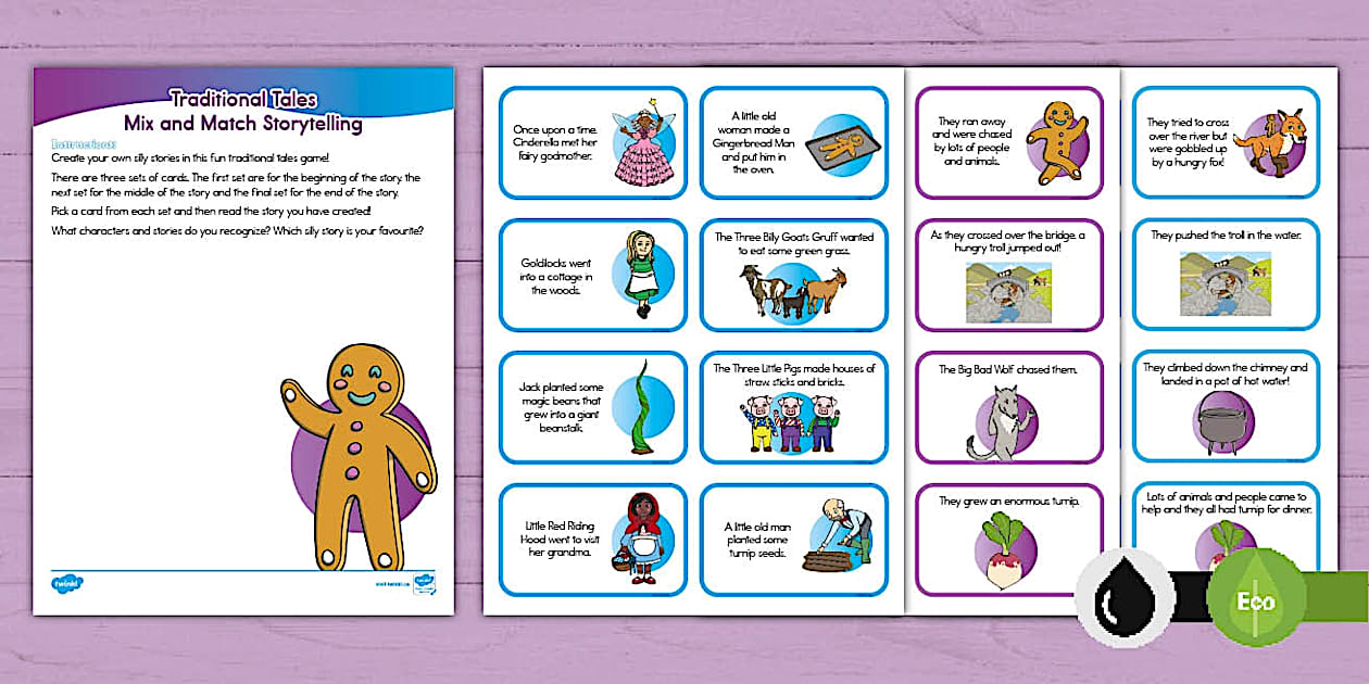 Traditional Tales Mix and Match Storytelling Activity