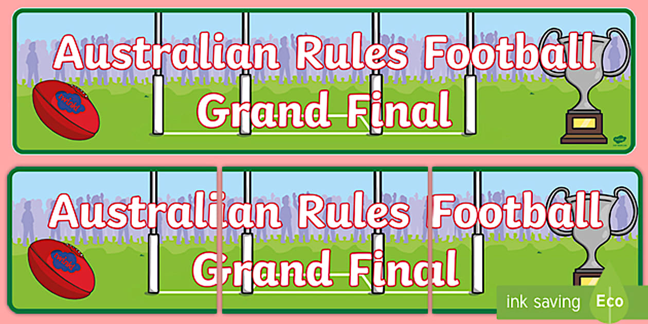 AFL Grand Final Banner for Classroom | Twinkl Australia