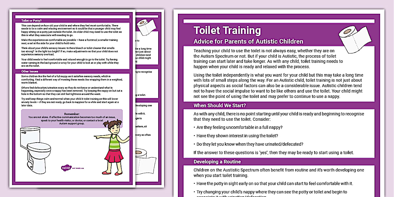 Toilet Training Advice for Parents of Autistic Children