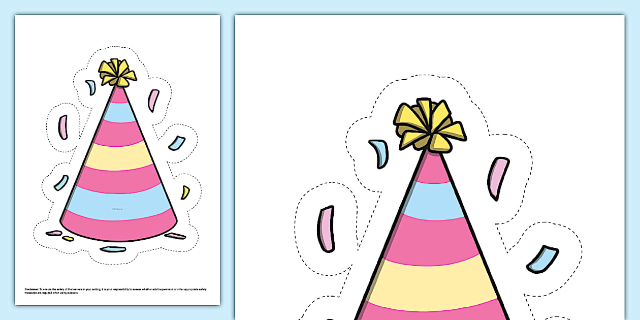 Party Emoticon Cut Out (teacher made) - Twinkl