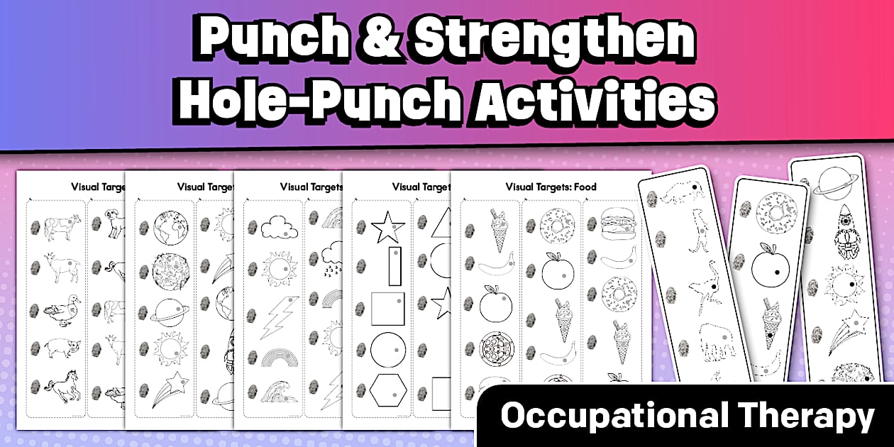 Hole Punch Activities for Fine Motor Skills (OT)