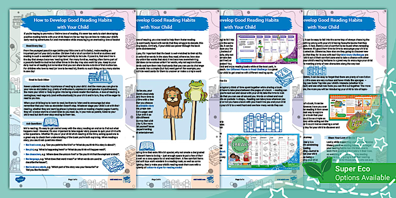 How to Develop Good Reading Habits with Your Child - Twinkl