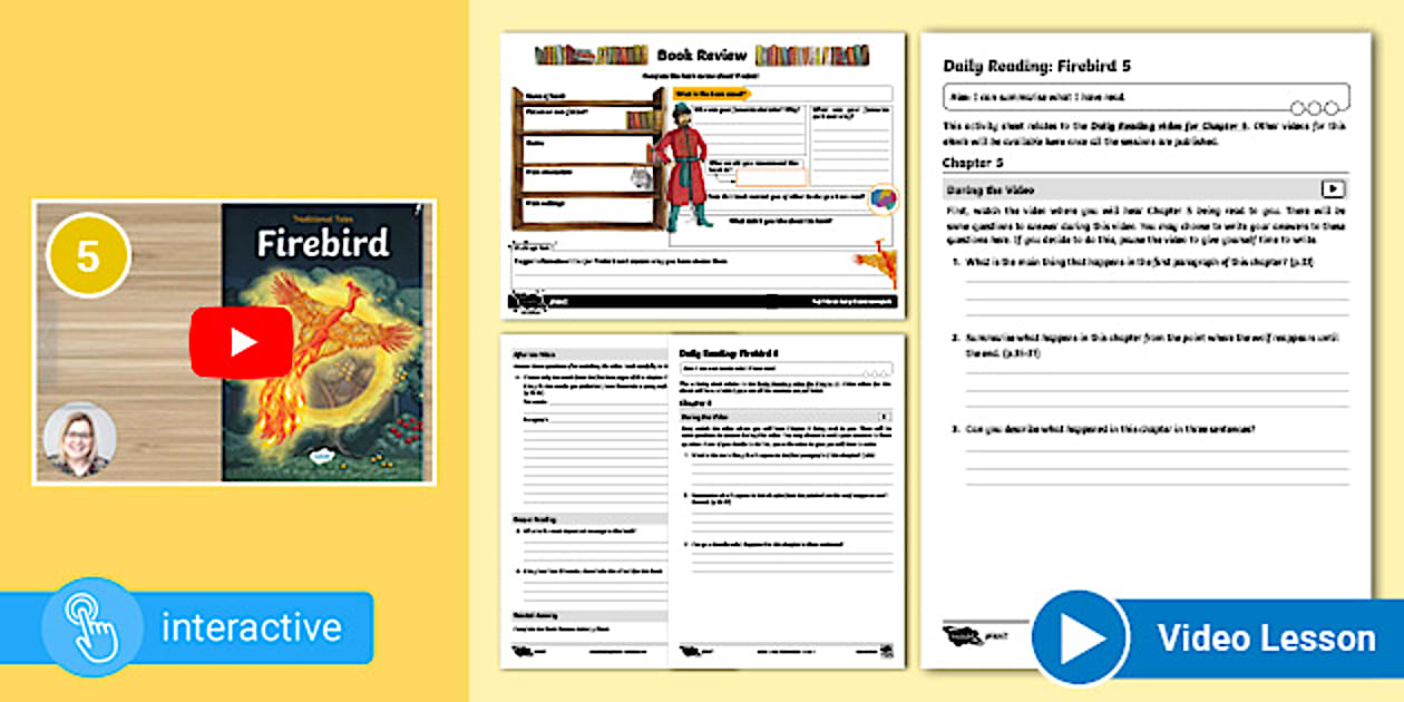 Video Reading Comprehension: Firebird Activity Pack 5 (7-11)