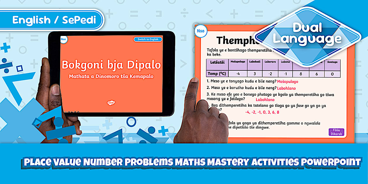 Grade 4 Maths Place Value Number Problems Sepedi