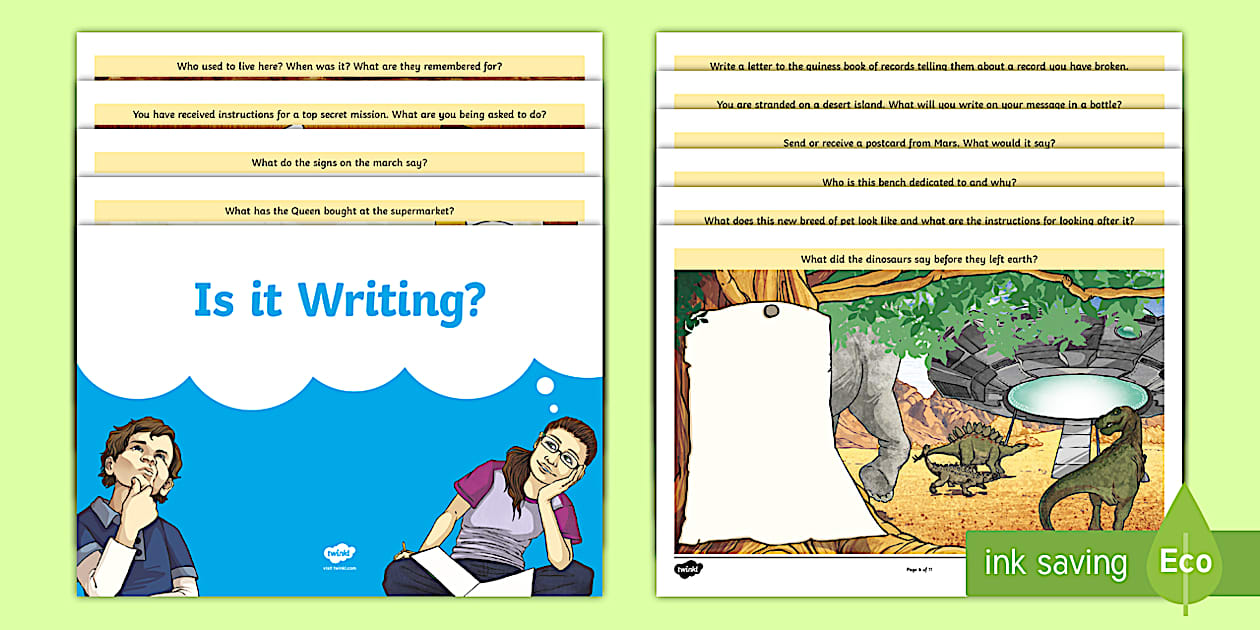 Is It Writing? Activity Booklet (teacher made) - Twinkl