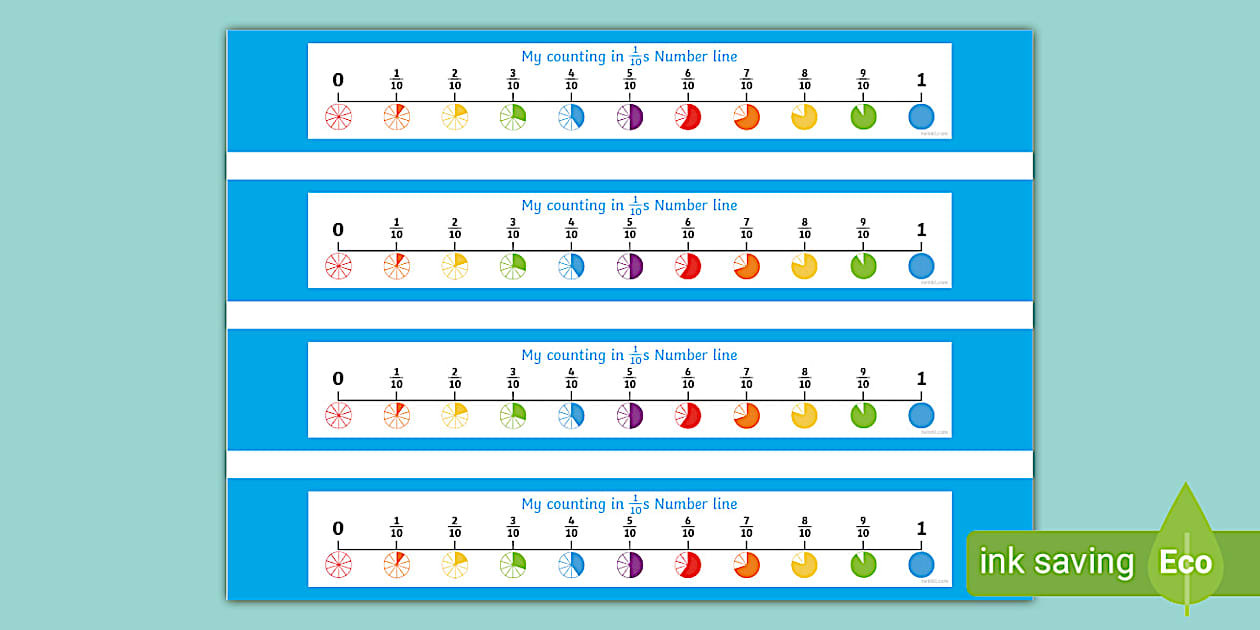 Counting In Tenths Number Line - Twinkl