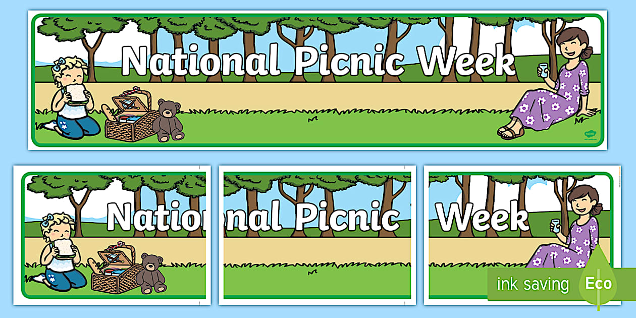 National Picnic Week Banner (teacher made) - Twinkl