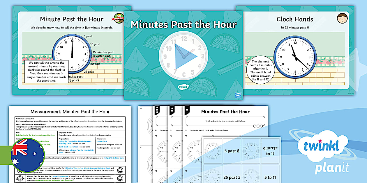 Year 3 Measurement: Tell and Write Time from Analogue L2