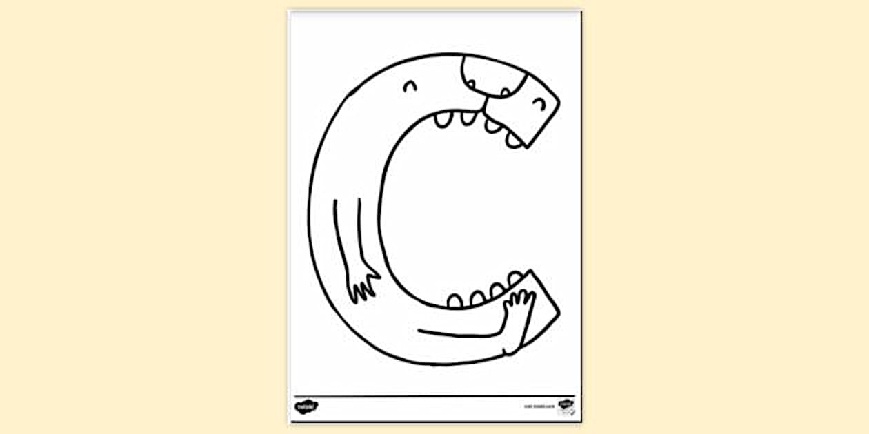 Letter C Colouring Page | Colouring Sheets (Teacher-Made)