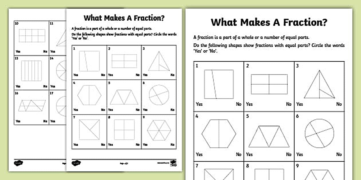 Equal Sharing Fractions Activity Sheet: NZ Curriculum