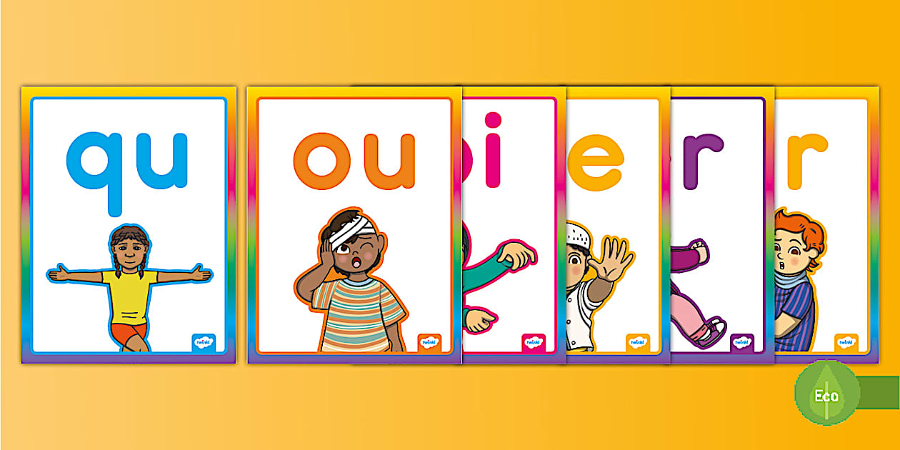 Twinkl Phonics: qu,ou,oi,ue,er,ar Printable Phonics Posters