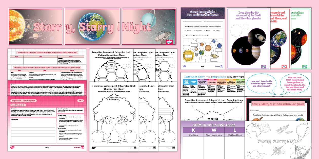 STEM IU Yr 6 Starry Starry Night Display Pack (Teacher-Made)