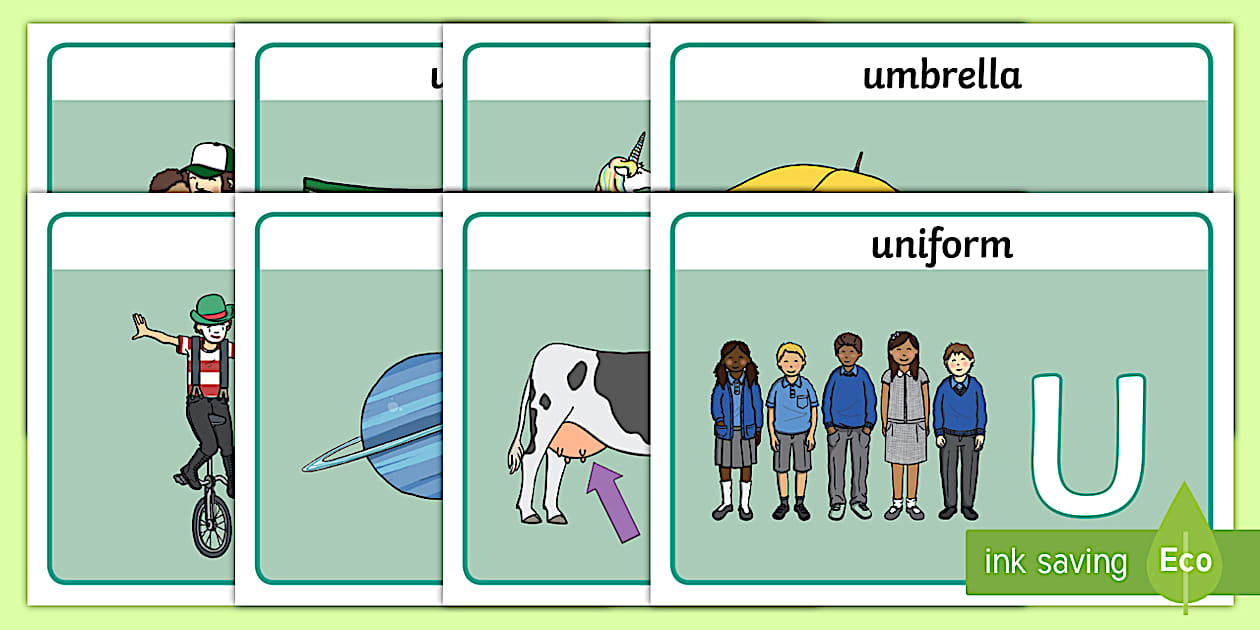 Initial U Sound Modelling Dough Mats (teacher made) - Twinkl