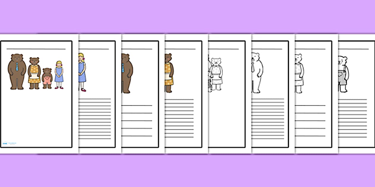 Editable Goldilocks Writing Frames (teacher made) - Twinkl