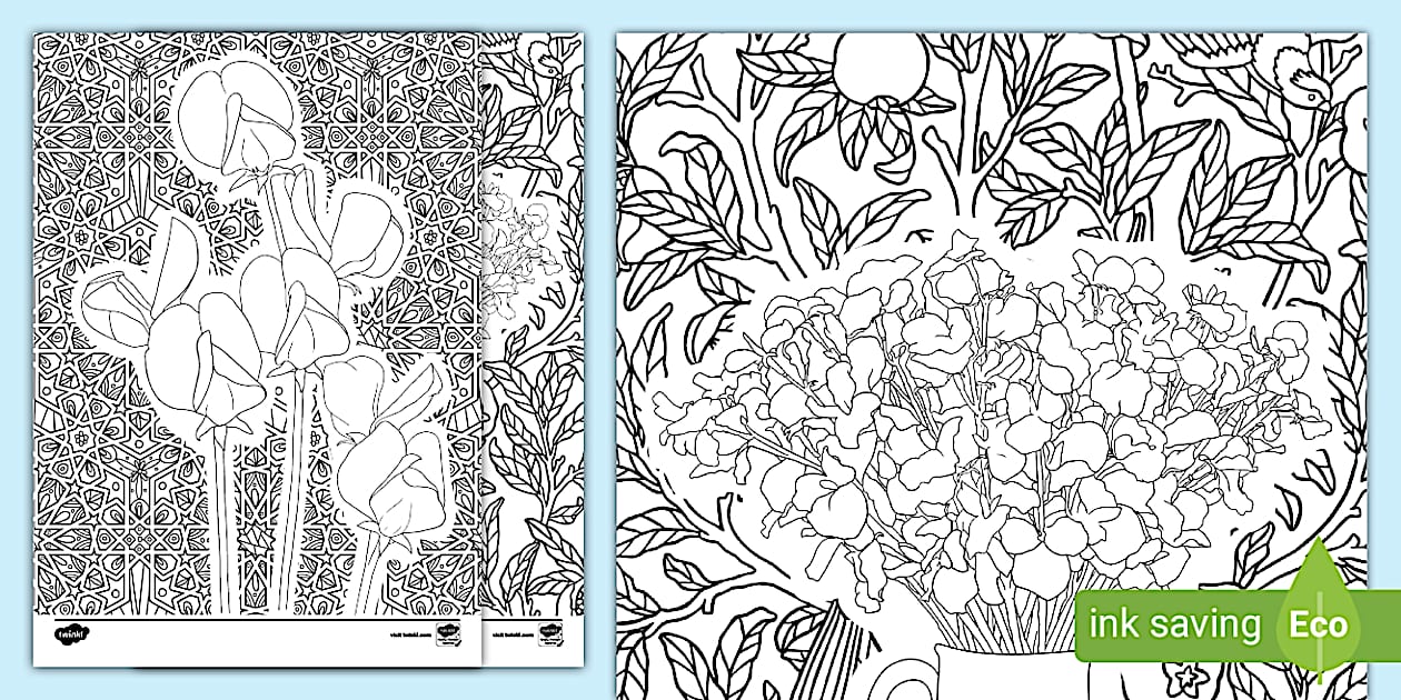 Sweetpea Mindfulness Colouring Sheet (Teacher-Made) - Twinkl