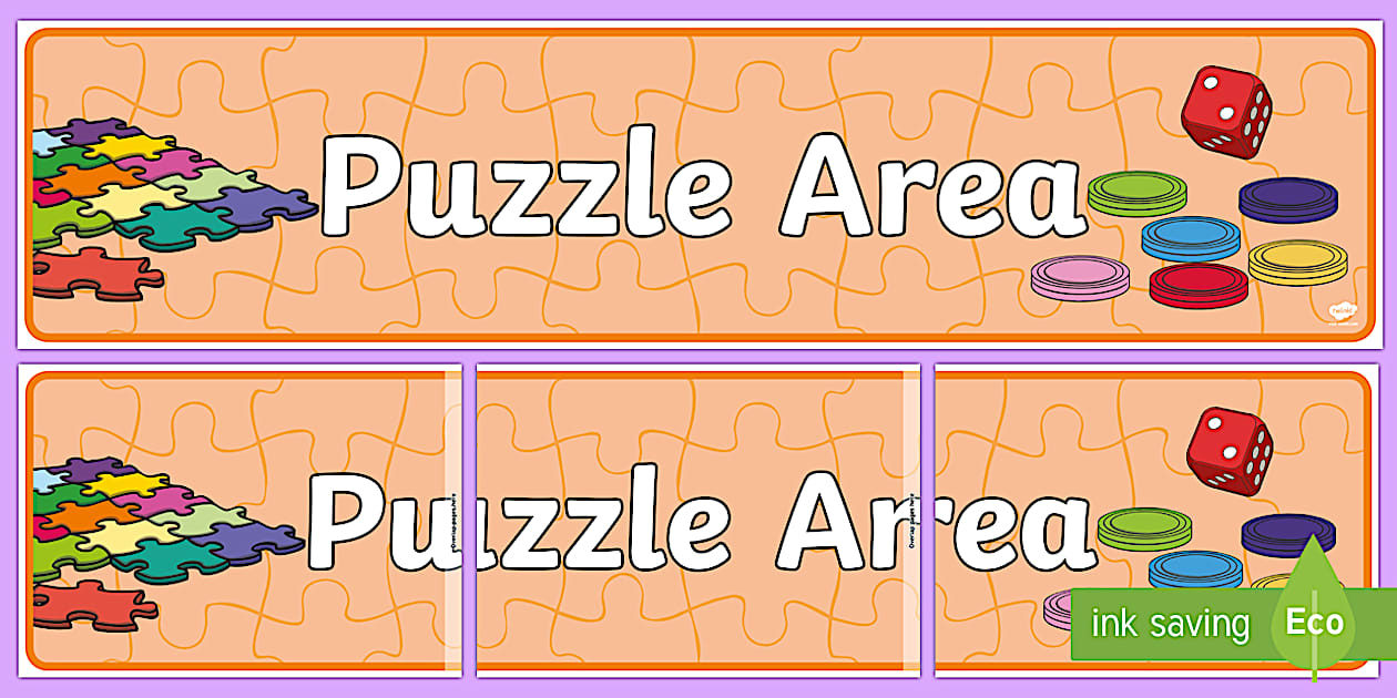 👉 Puzzle Area Display Banner (teacher made) - Twinkl