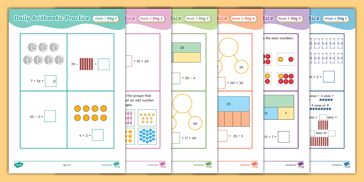 👉 Year 3 Autumn 1 Daily Arithmetic Practice Pack - Twinkl 👉 Year 3 Autumn 1 Daily Arithmetic Practice Pack - Twinkl