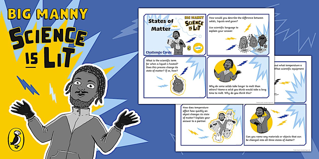 FREE! - Science is Lit: States of Matter Challenge Cards