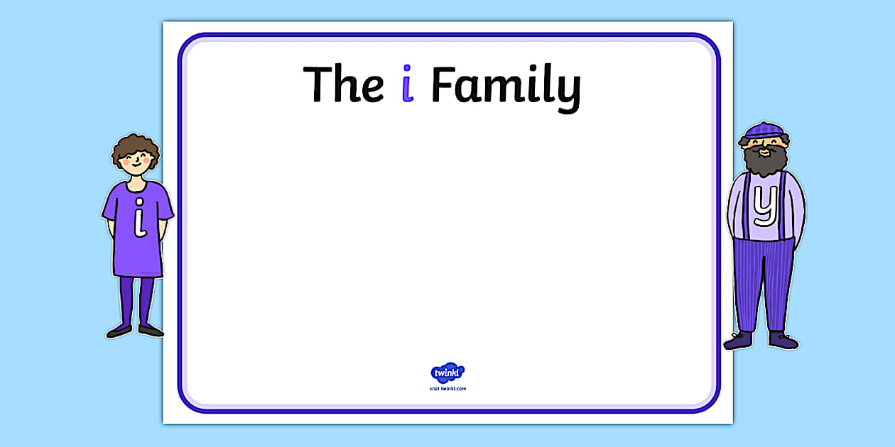 I Sound Family Cut Outs (teacher made) - Twinkl