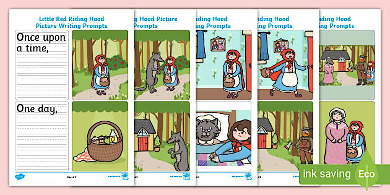 KS1 Little Red Riding Hood Simple Sentence Writing Prompts