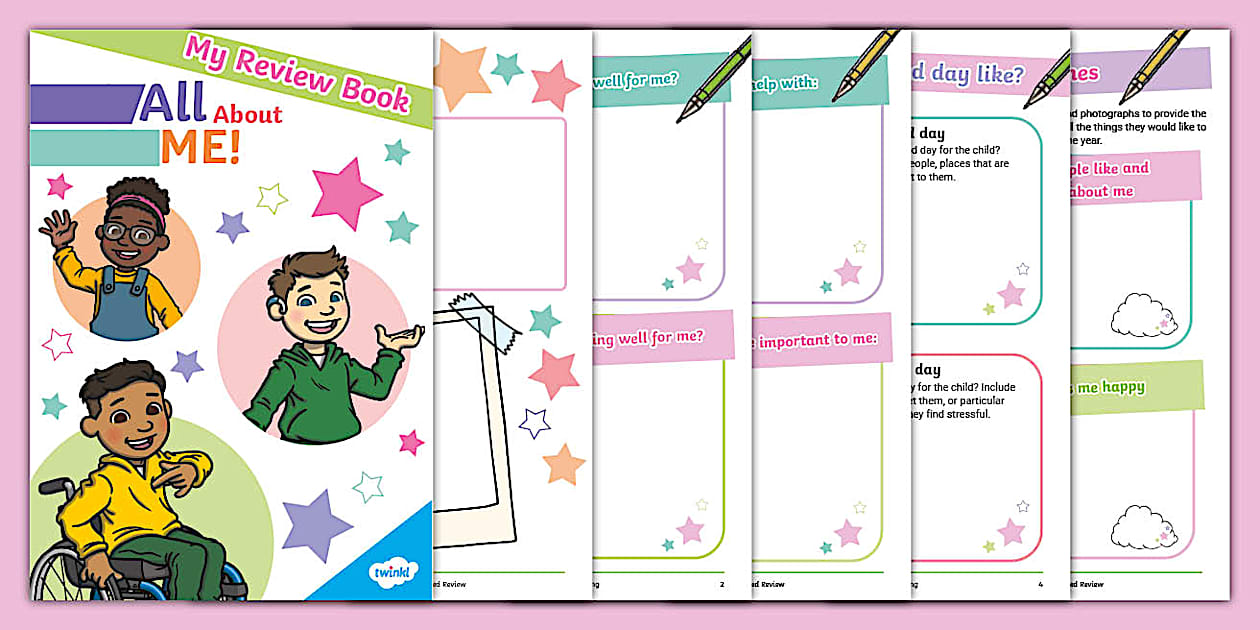 EYFS All About Me Book for Person Centred Review - Twinkl